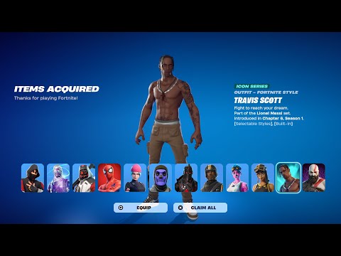 TRAVIS SCOTT SKIN RETURN RELEASE DATE IN FORTNITE ITEM SHOP CHAPTER 6 SEASON 3!