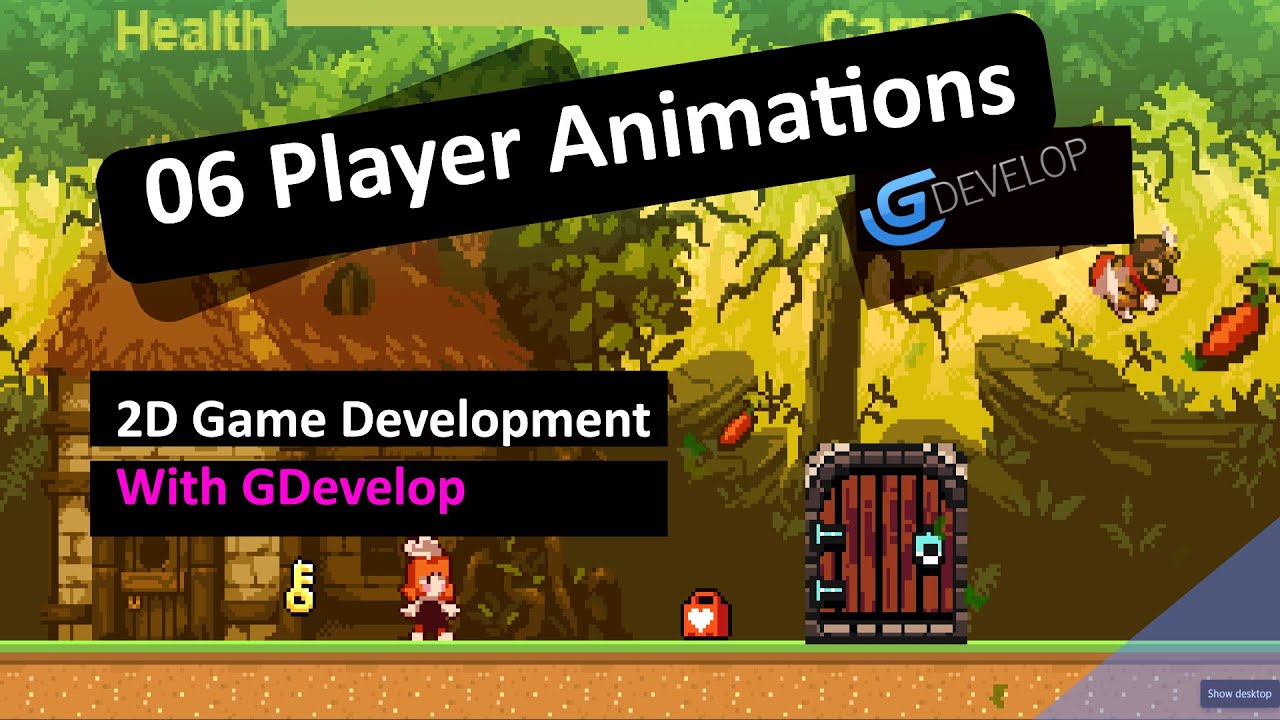 GDevelop Tutorials 06 Create a 2D Game - Adding the Player Animations