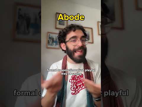 Did you know what is Abode?#englishvocabulary #vocabularioingles #englishspeaking