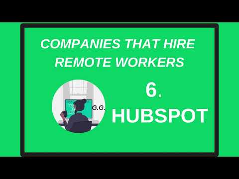 Companies That Hire Remote Workers - HUBSPOT