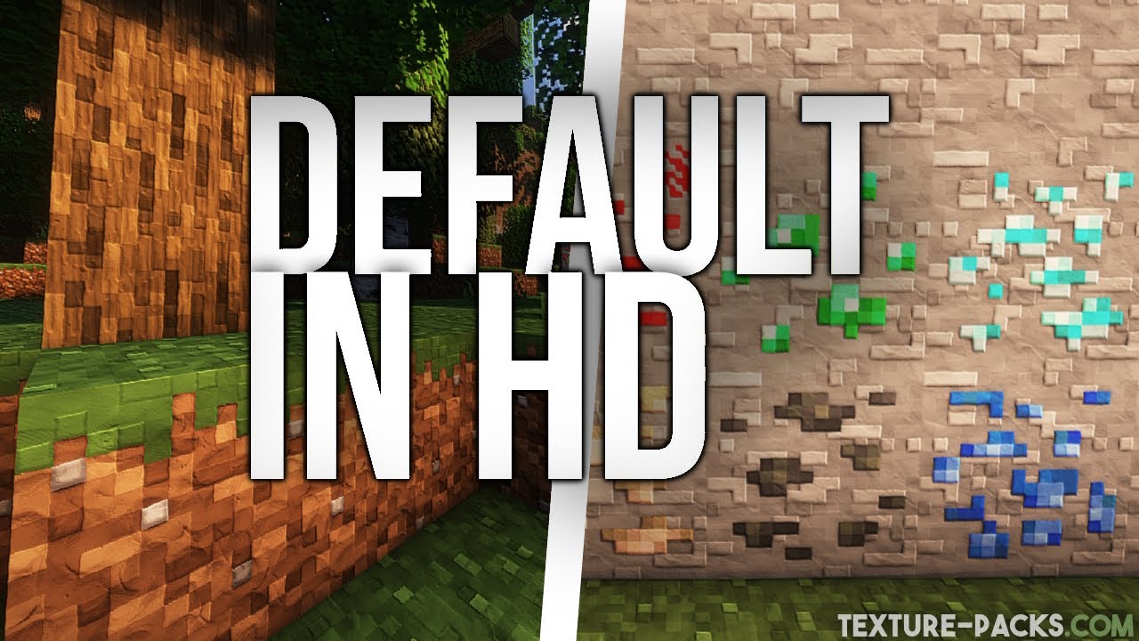 Default HD Texture Pack Download + PBR Add-on (512x, 256x & 128x)
