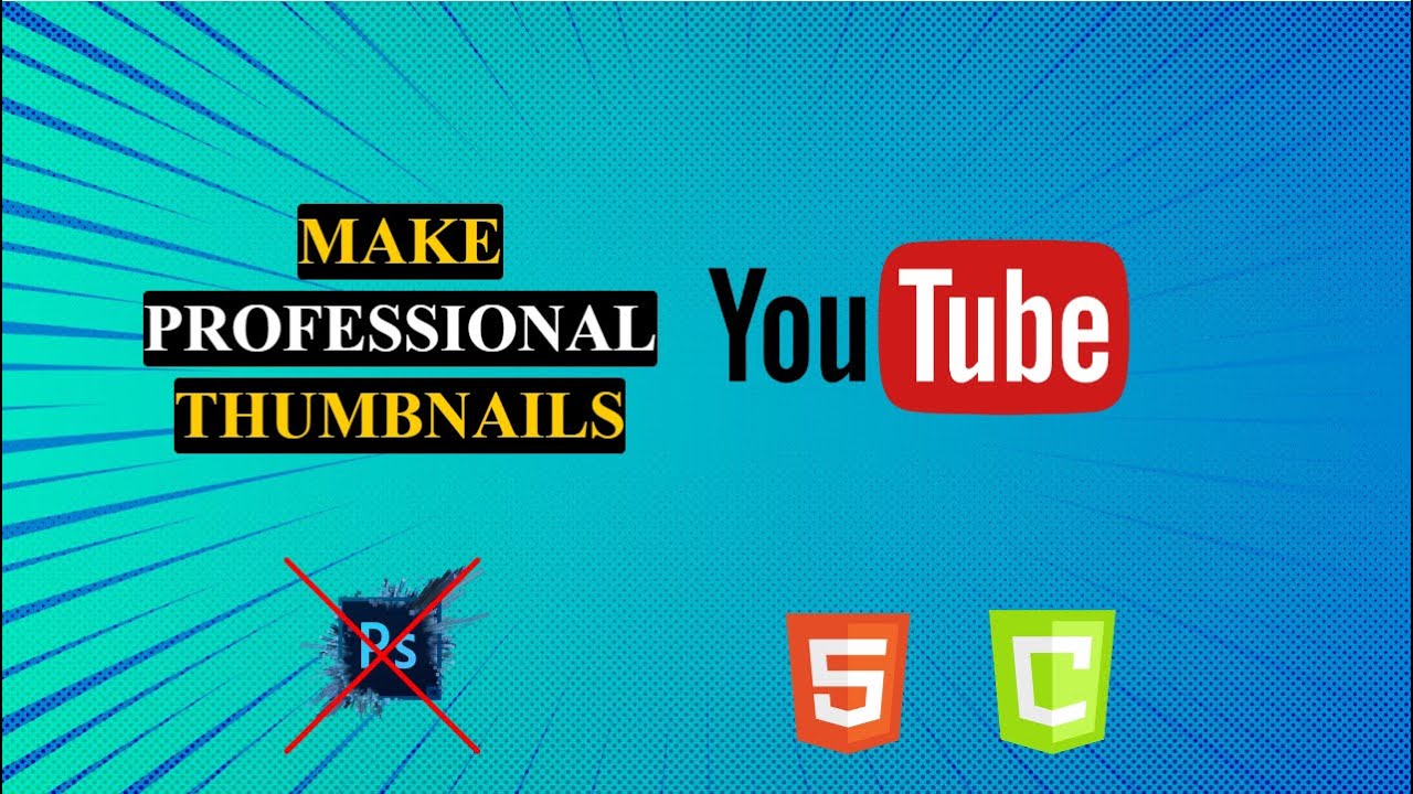 How to Make YouTube Thumbnails with Coding