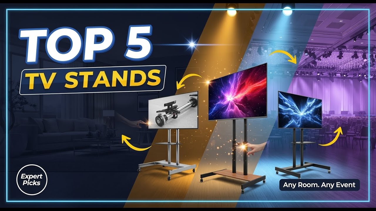TOP 5 Best Portable TV Stands 2026 | A Versatile Stand for Any Room or Event