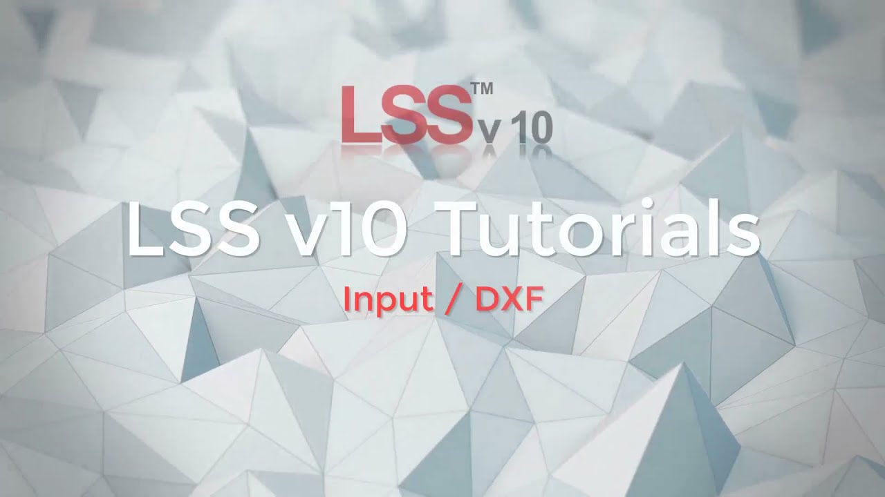 Input and DXF Command - LSS Tutorial