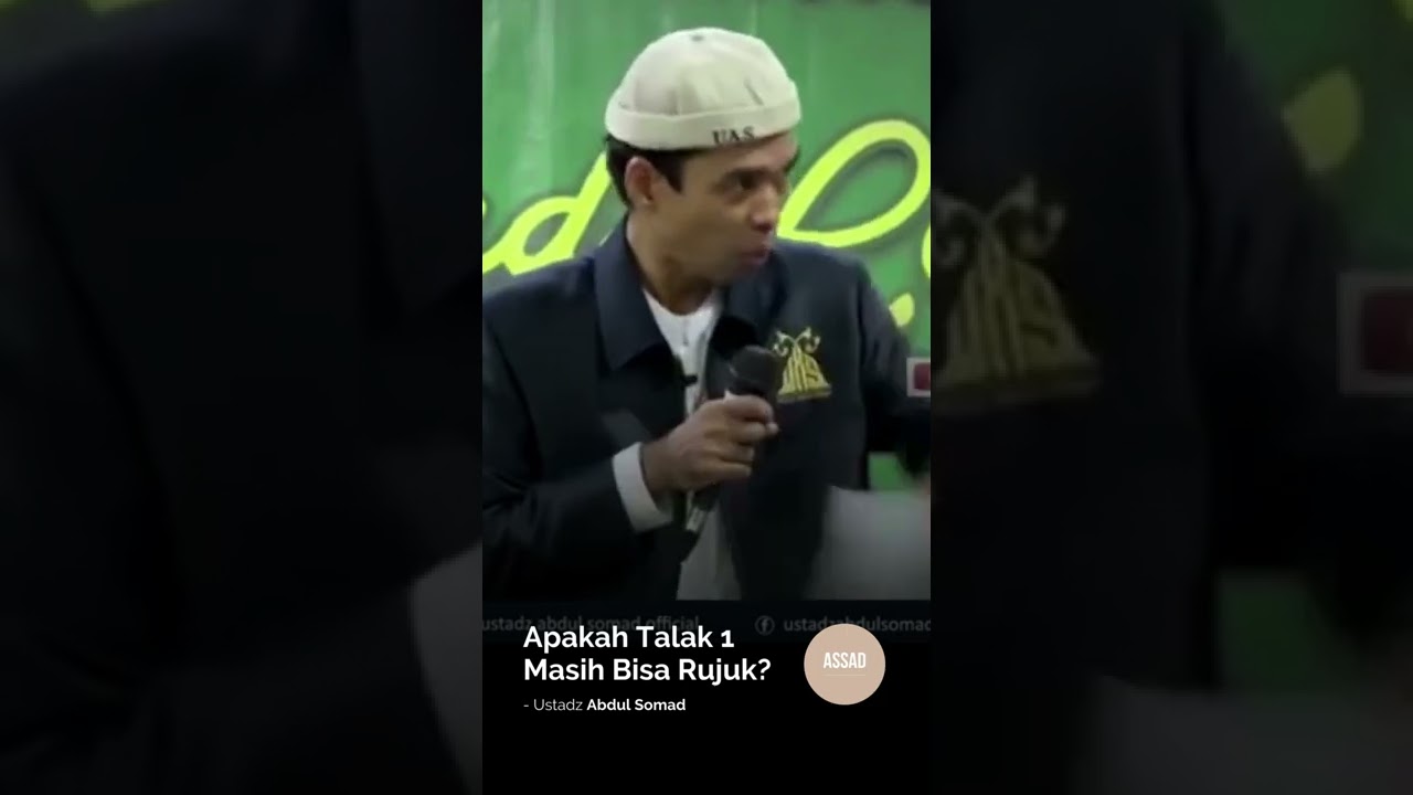 Apakah Talak 1 Masih Bisa Rujuk? - Ustadz abdul Somad