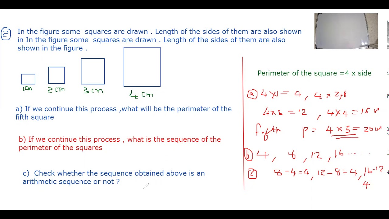 Focus Area   Arithmetic sequences