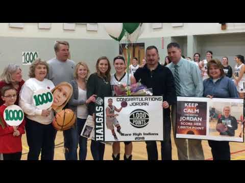 Ware Jr./Sr. High School’s Jordan Halgas scores 1,000th career point