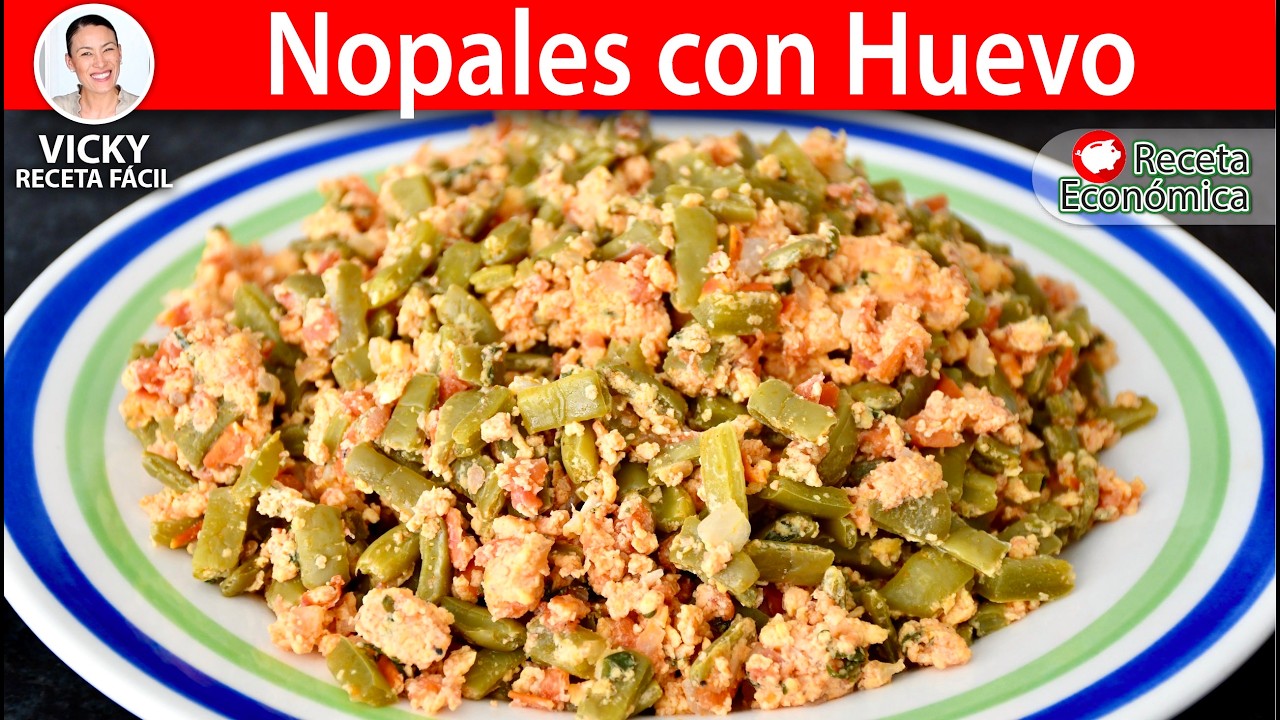 NOPALES CON HUEVO | Vicky Receta Facil