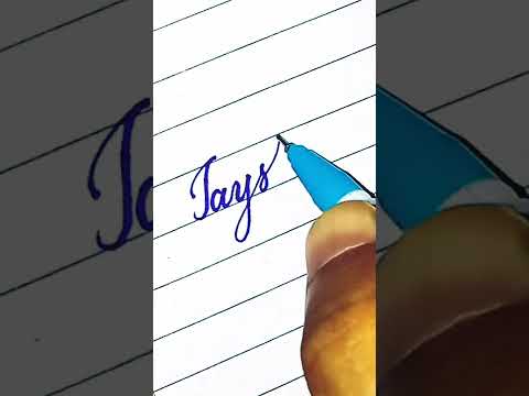 writing a name "Jayshree" in cursive🖋 #shorts