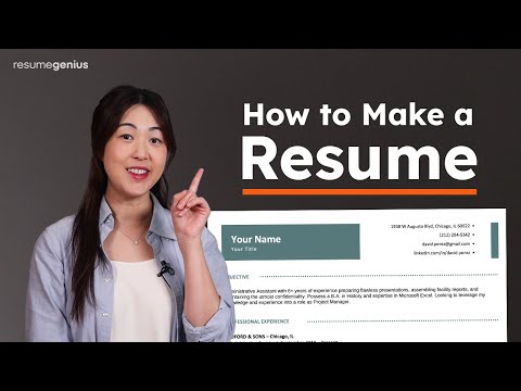 How to Make a Resume (with free resume templates!)