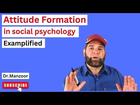 Attitude Formationin in social psychology l Attitude formation l Learn and Grow