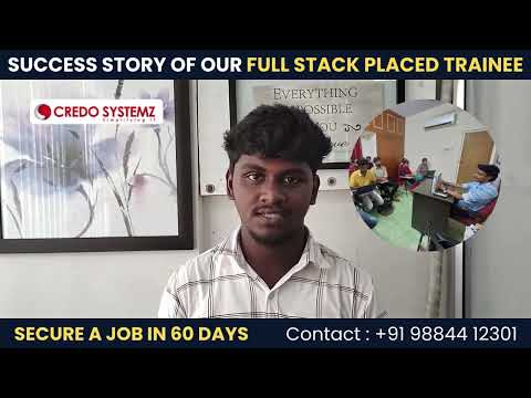 Best Full Stack Developer Course in Chennai Credo Systemz | Full Stack Course Placement Review
