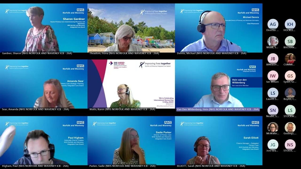 Norfolk and Waveney Integrated Care Board Primary Care Commissioning Committee - 14 May 2025