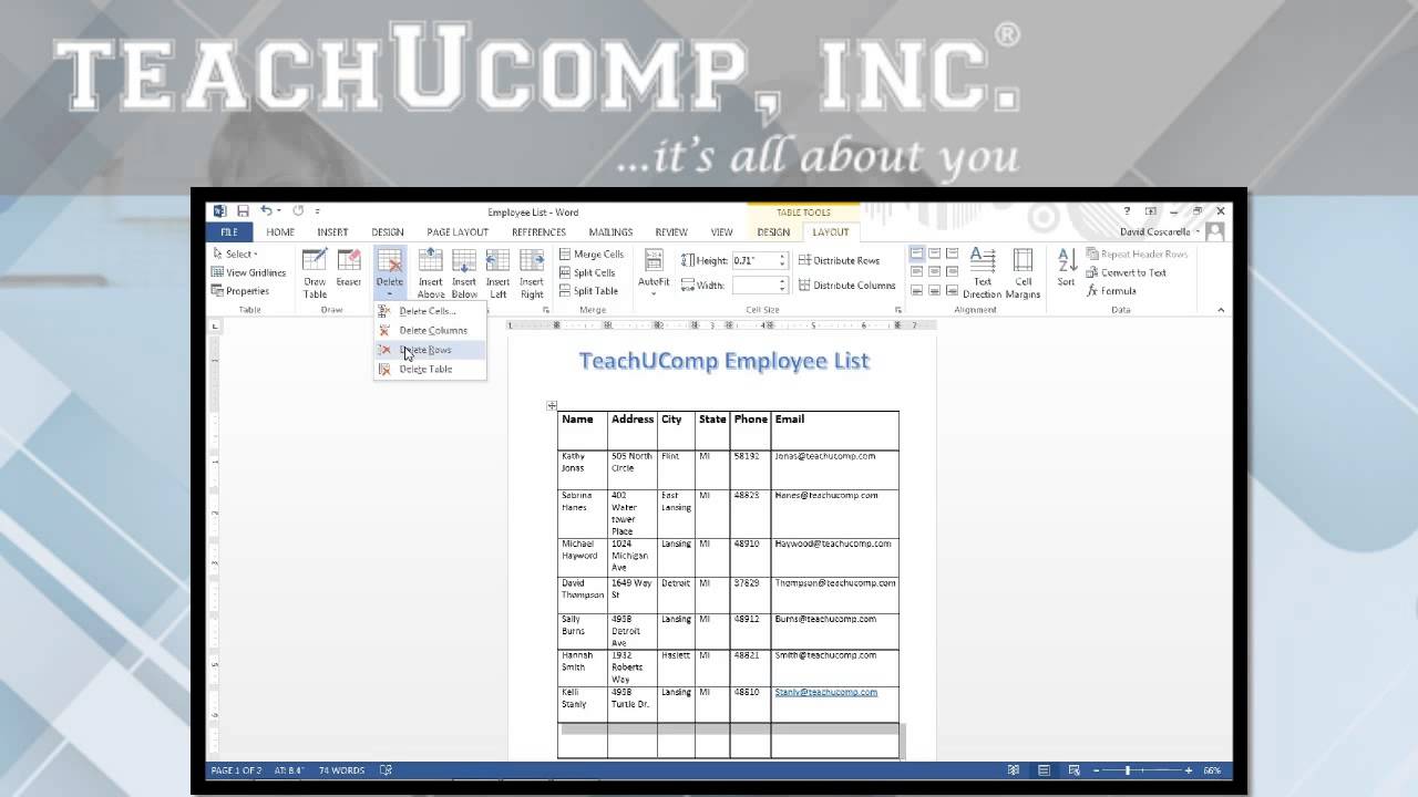 TeachUcomp Inc: Mastering Microsoft Made Easy Training Package