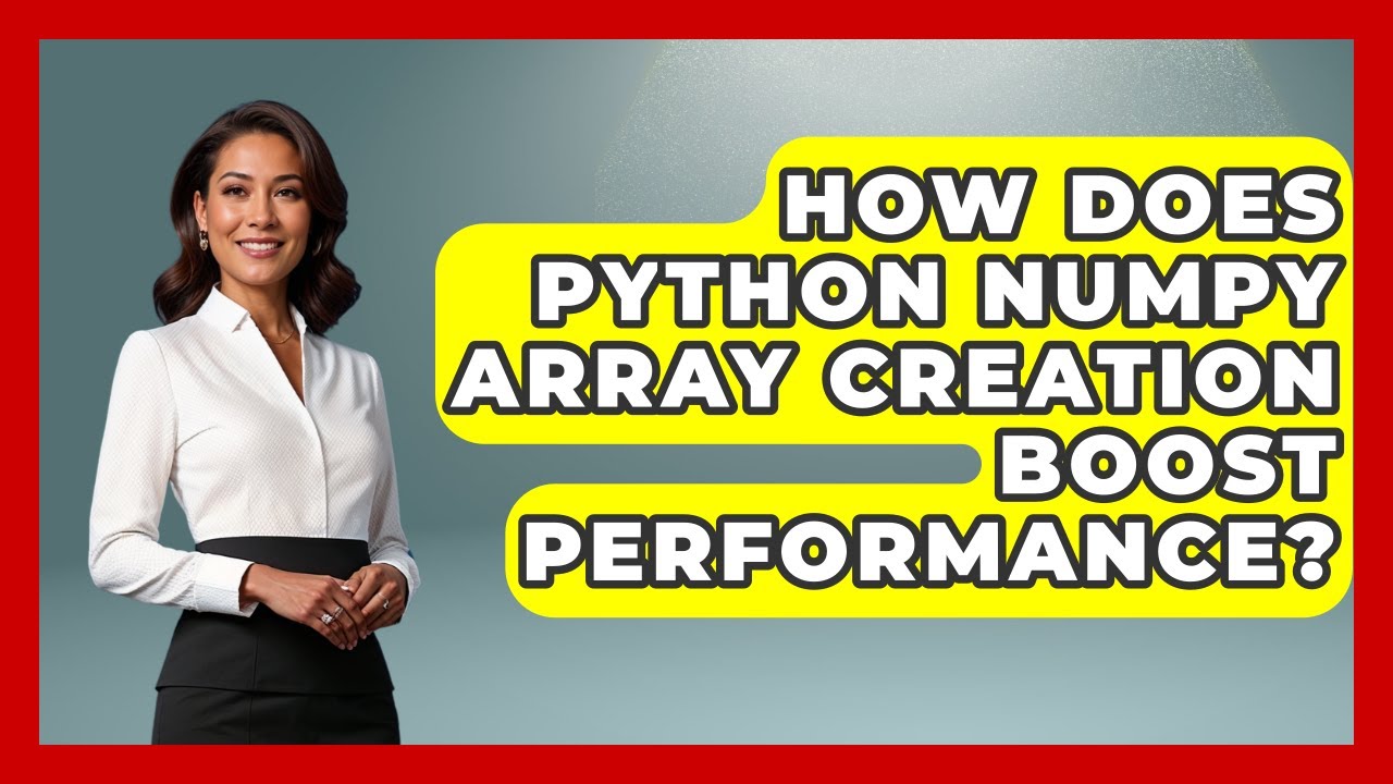 How Does Python NumPy Array Creation Boost Performance? - Python Code School