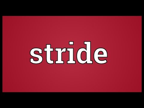 Stride Meaning