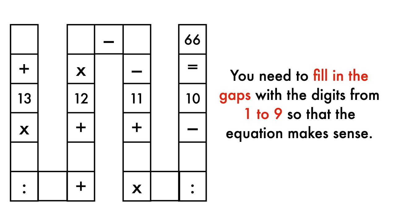 Snake Math Puzzle