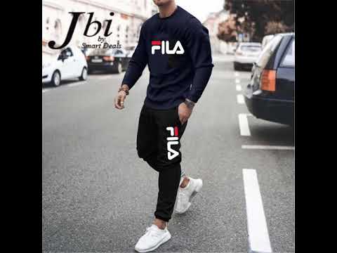 Jbi Navy Blue Men Track Suit Fabric Cotton Jersy..💖##