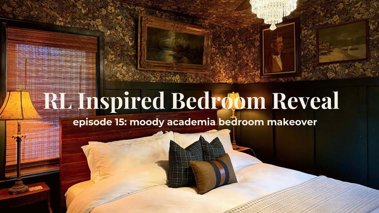 Moody Ralph Lauren Inspired Bedroom Makeover | Vintage Finds & Timeless Warmth