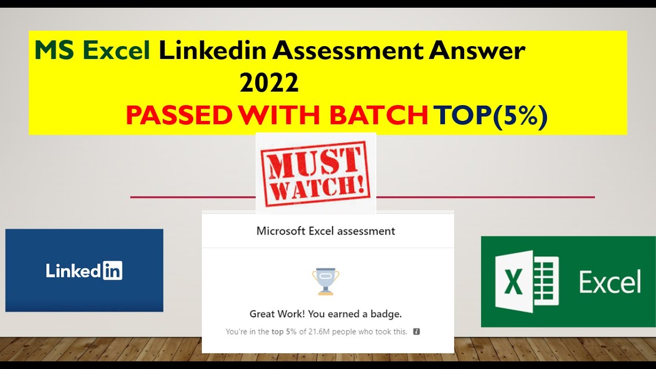 LinkedIn Microsoft Excel Skill Assessment Answers 2022 | Crack MS-Excel LinkedIn Paper