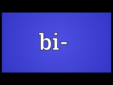 Bi- Meaning