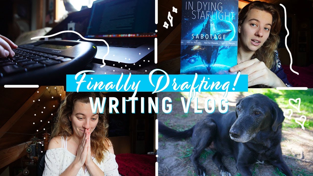 FINALLY DRAFTING (three different projects!) 🐶 a mildly unhinged writing vlog