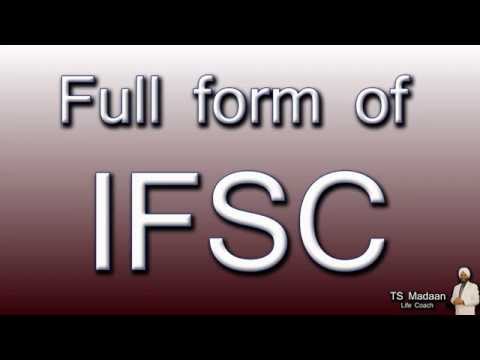 Full form of IFSC