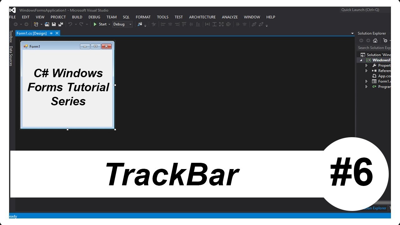 C# Windows Forms Tutorial #6 - TrackBar