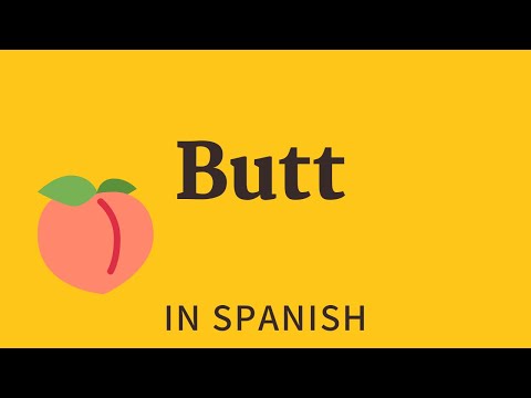 Daily Spanish WORD| How do you say (“butt”) in Spanish 🍑