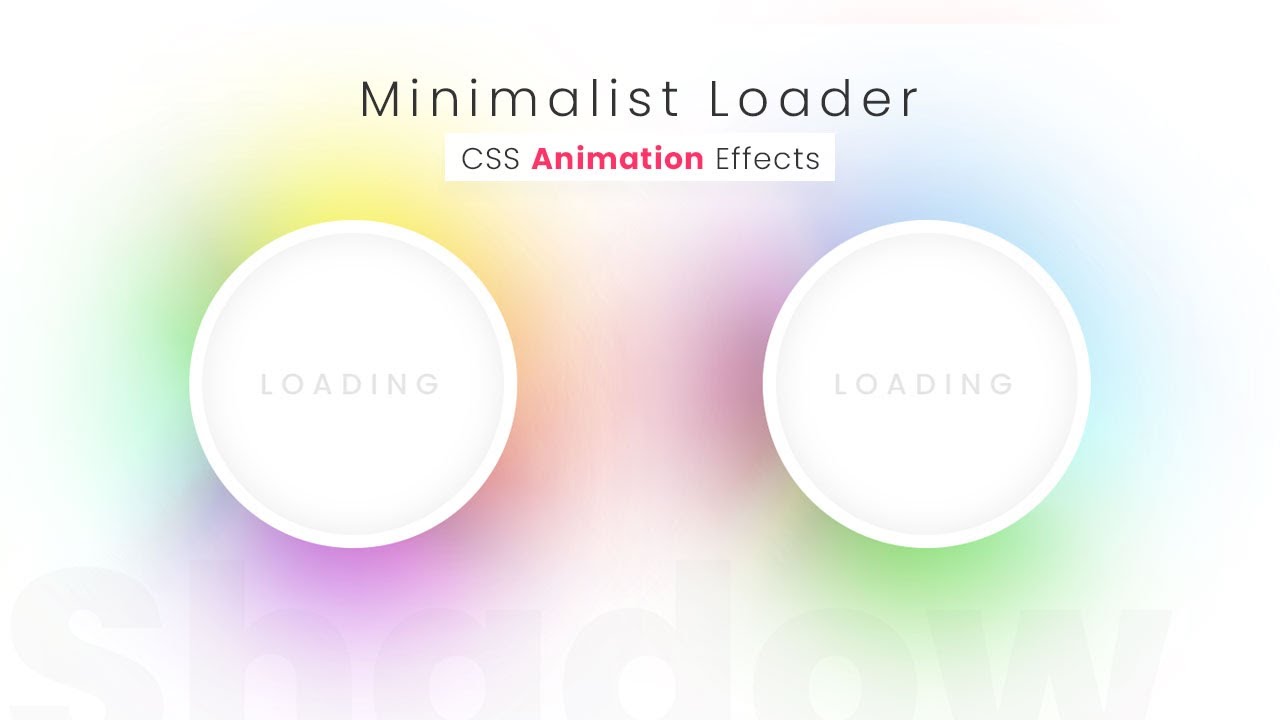 CSS Gradient Shadow Loader Animation Effects | Html CSS Animation Effects