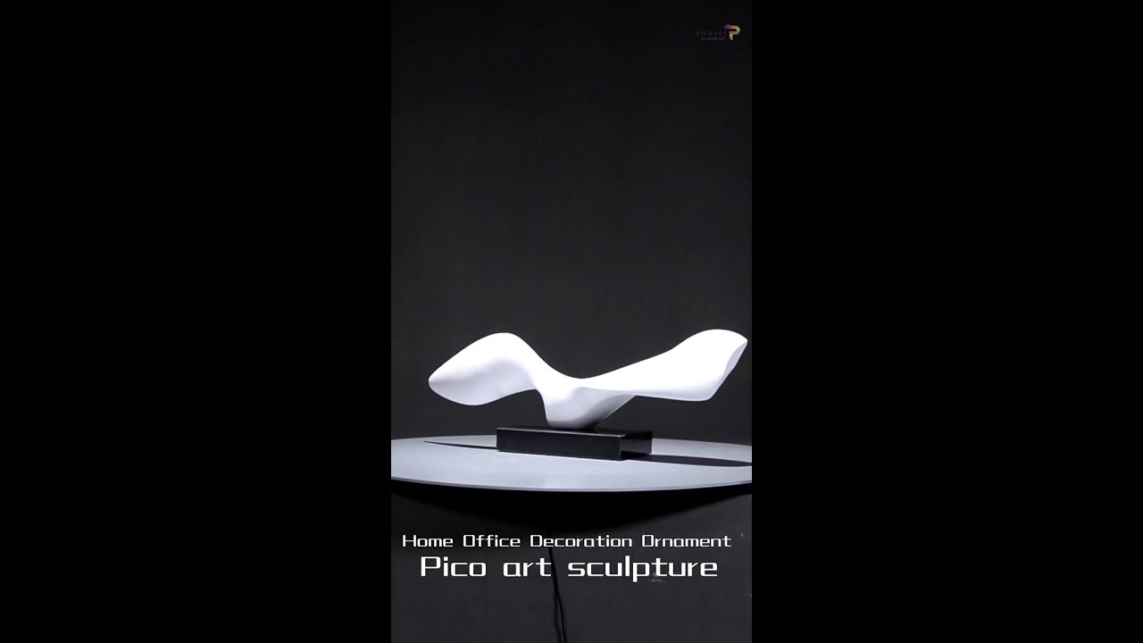 Matt White Composite FRP Resin Abstract Table Art Sculpture