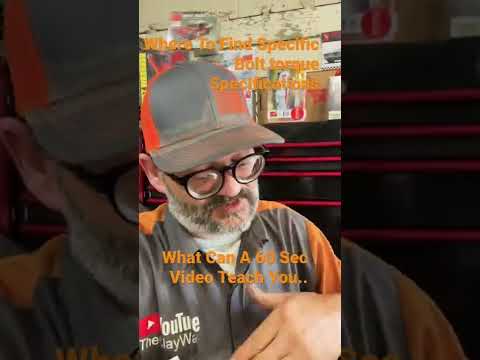 How To Find Bolt Torque Specifications 
