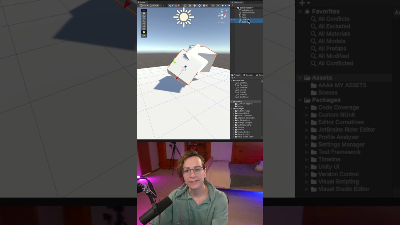 Child & Parent GameObjects - #Unity #tutorial #beginner