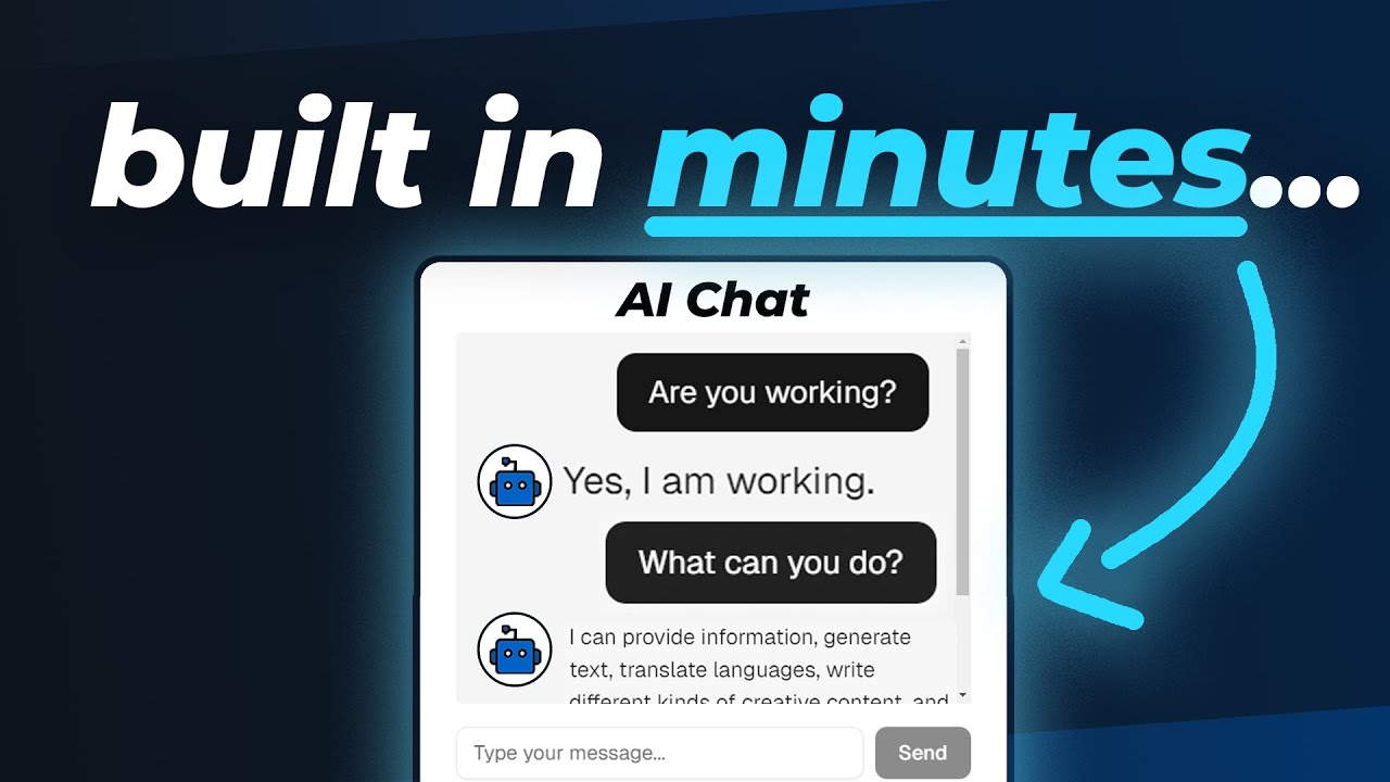 I Built This AI Chat in 3 minutes (Here's how)