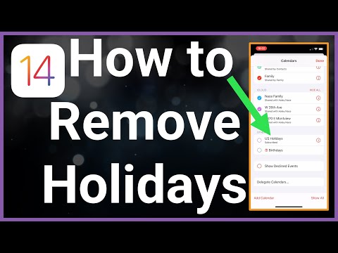 How To Remove US Holidays From iPhone Calendar