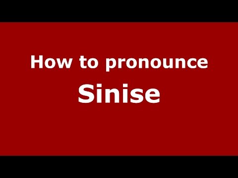 How to pronounce Sinise (Italian/Italy) - PronounceNames.com