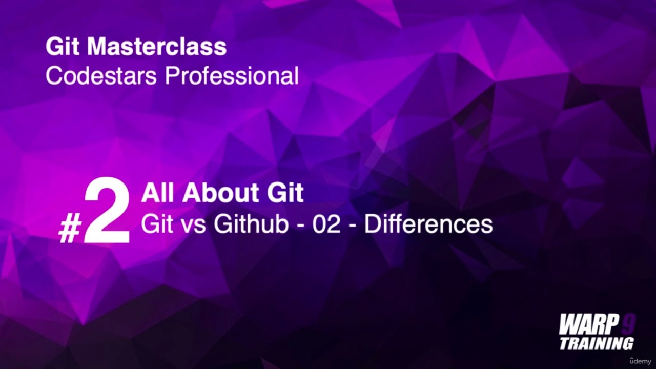 Git vs GitHub - Git: Masterclass