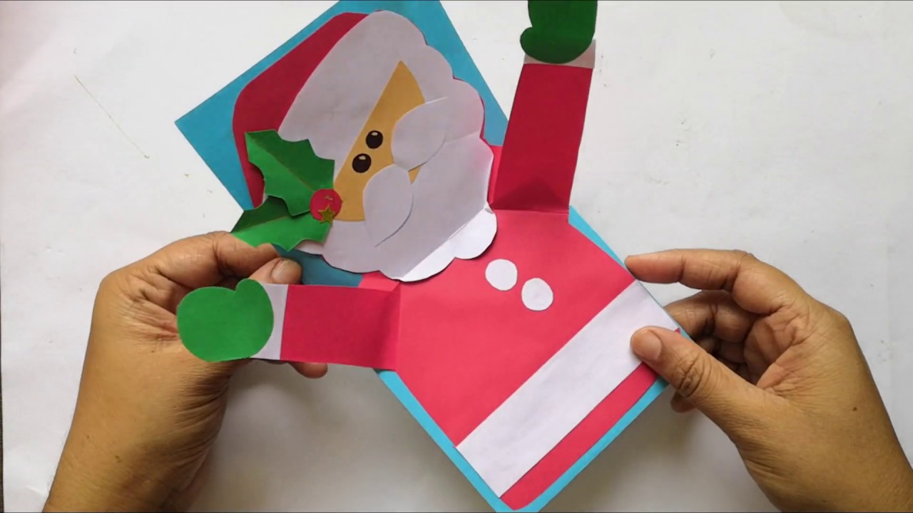 3d Christmas Popup Card// how to make unique christmas card