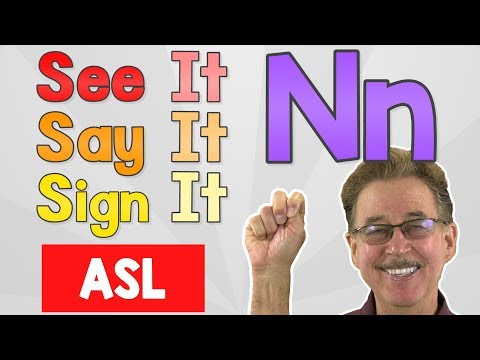 See it, Say it, Sign it | The Letter N | ASL for Kids | Jack Hartmann