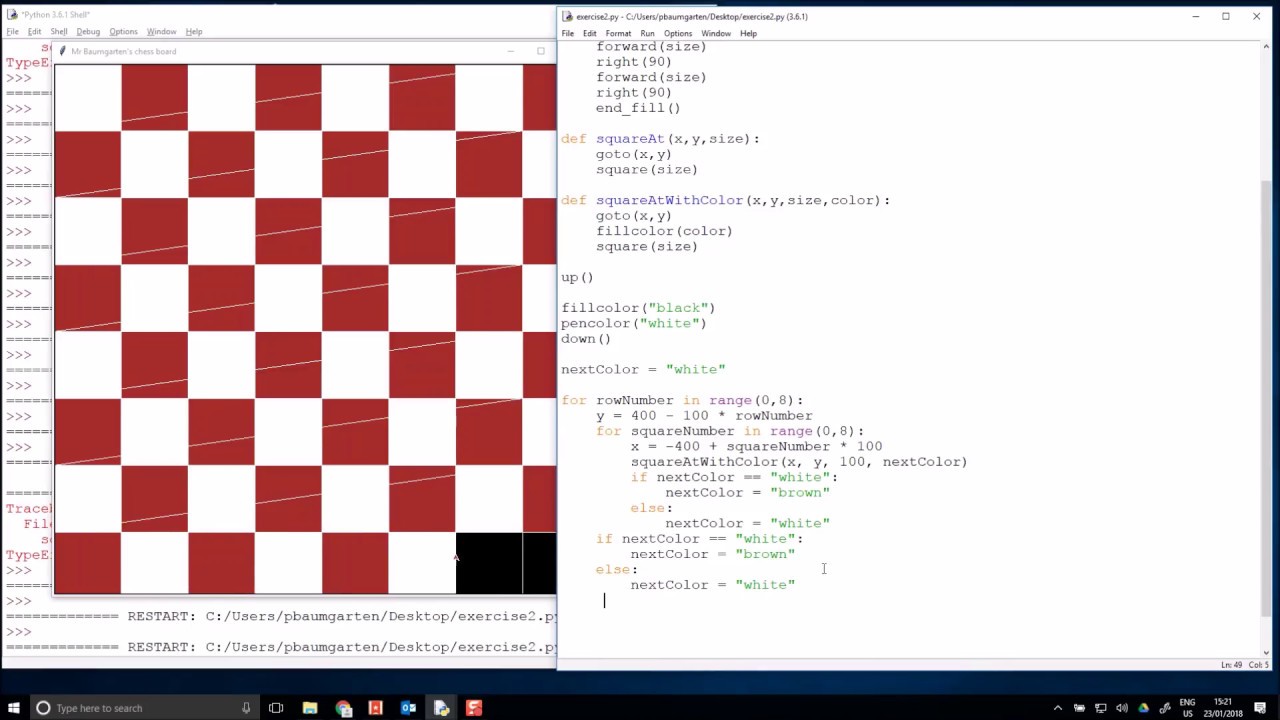 Learning Python with turtle 05: Conditional execution using if