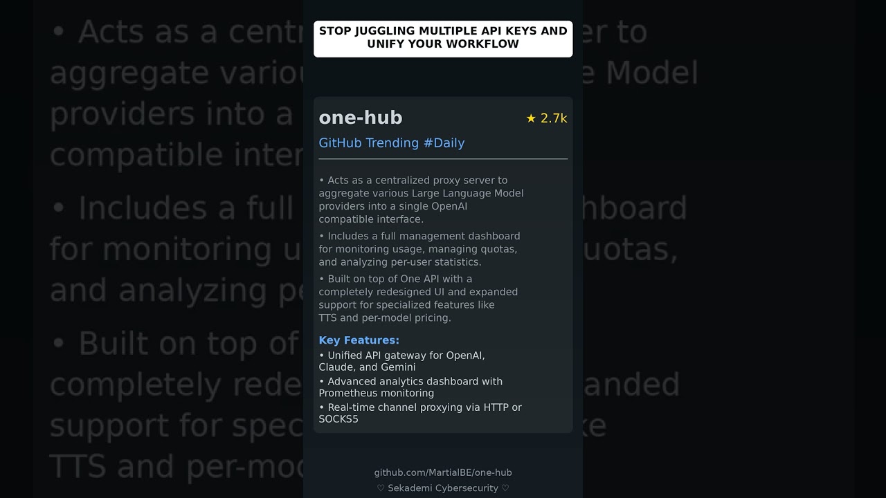 GitHub Trending Repositories: MartialBE/one-hub 🇬🇧