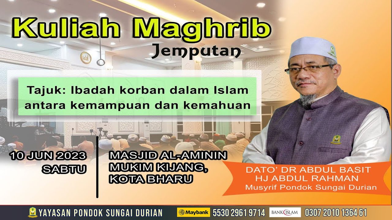 AAM 2023; Kedudukan Ibadah Korban Dalam Islam Antara Kemampuan & Kemahuan