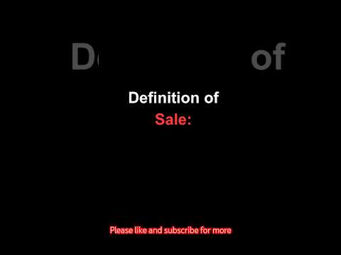 Definition and meaning of Sale #sale #deal #selling #entrepreneur #englishwords #learnenglish #learn