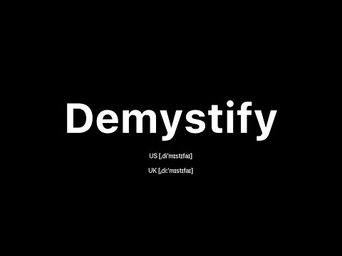 How to Pronounce Demystify: ๐บ๐ธ American English vs. ๐ฌ๐ง British English
