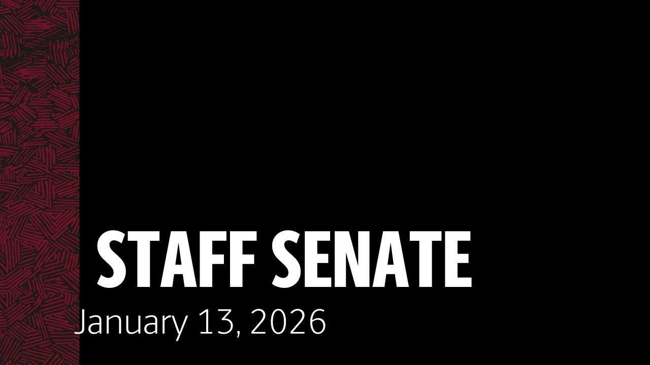 January 13, 2026 USC Staff Senate General Body Meeting