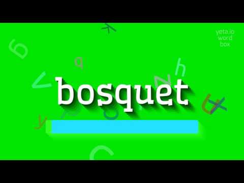 How to say "bosquet"! (High Quality Voices)