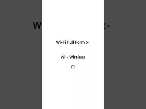 🛶#WI-FIfullform📡Wifi Full Meaning #viral⚡WI-FI Full Form In English #shorts Wifi Ka Full Name👍