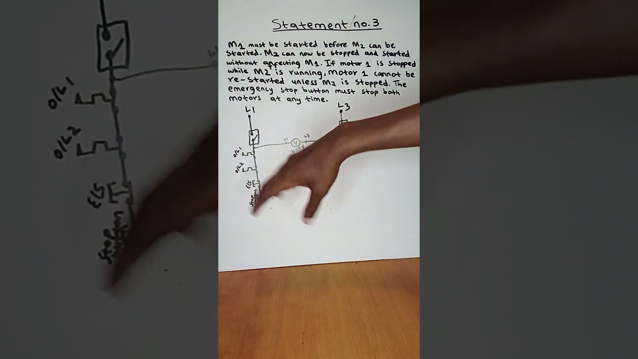 Sequence start. Control circuit. Statement no.3. Lesson 0017.