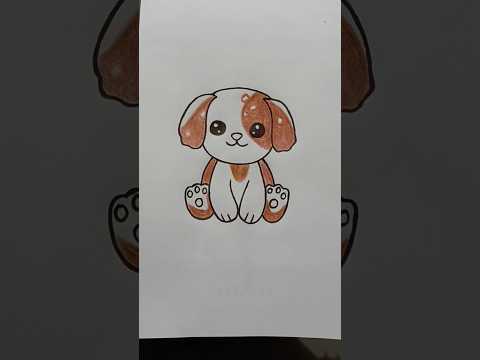 How to draw dog easy|Easy dog drawing for kids