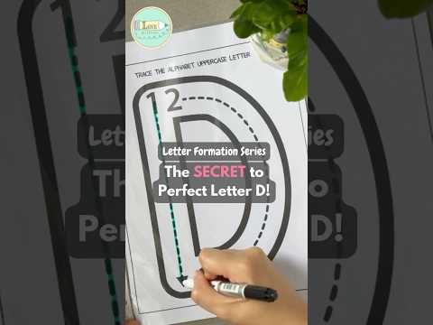 Step-by-Step Letter D Formation Tracing | Easy Alphabet Learning for Toddlers #tracing #alphabet